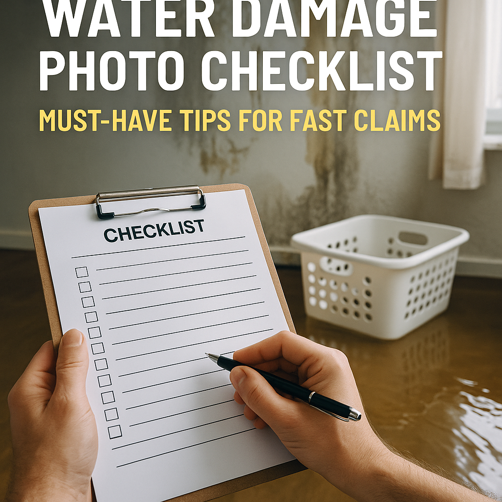Water Damage Photo Checklist: Must-Have Tips for Fast Claims - Water ...